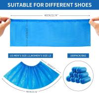 China Light-Weight 15*36cm PE CPE Shoe Cover for Dental Procedures Handmade or Machine-Made for sale