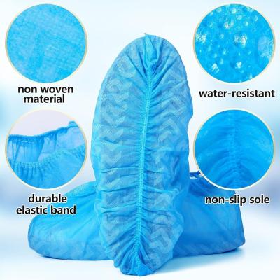 China 5-Year Guarantee Nonwoven PP Disposable Printed Shoe Cover with Anti-Skid Protection for sale