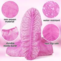 China 5-Year Guarantee Nonwoven PP Disposable Printed Shoe Cover with Anti-Skid Protection for sale