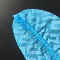China Protective Disposable Overshoe Blue Anti-Slip Shoe-Cover for Cleaning and Protection for sale