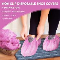 China 18*41cm Elastic Style Disposable Non-Woven PP/PE/CPE Shoe Cover for Dental Supplies for sale