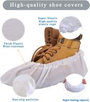China Non-Woven PE/CPE Cloth Disposable Shoe Cover for Hospital Clinic Grams 2-30g Anti-Slip for sale