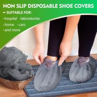 China ISO Certified Disposable PP PE CPE Shoe Cover in Blue White Green Red Grey Pink Black for sale