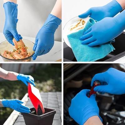 China Powder Free Nitrile Gloves for Food Processing Delivery Time 20 Days Logo Printing for sale