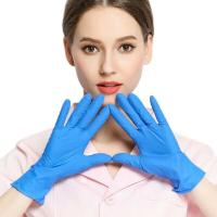 China Food Industry Protective Disposable Nitrile Exam Gloves ISO Certified No Latex 9 inch for sale