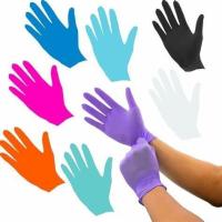 China Food Industry Protective Disposable Nitrile Exam Gloves ISO Certified No Latex 9 inch for sale