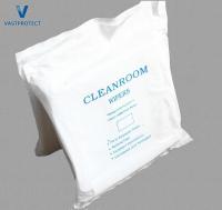 China Lint-Free Laser Cold Cut Cleanroom Wiper Made of 100% Polyester and Waterproof 120GSM for sale