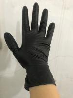 China FDA Certified 3.5-5.5 G Black Nitrile Work Gloves for Industrial PPE Safety in Bulk for sale