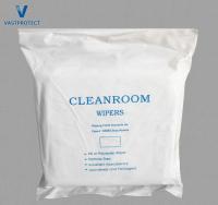 China 120GSM ESD Anti-Static Lint Free 100% Polyester White Clean-Room Wipers Customization for sale