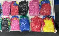 China 240mm Length Powder Free Non-Sterile Nitrile-Vinyl Blended Disposable Exam Gloves for sale