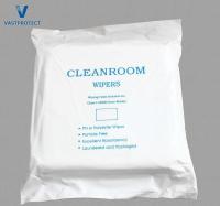 China Item Microfiber Cleanroom Wiper Printing Workshop 100% Polyester Lint Free Cloth for sale