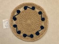 China Natural Straw Plaited Articles 40x60cm Handwoven Eco-Friendly Decorative Baskets for sale