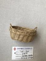 China Natural Straw Plaited Articles 40x60cm Handwoven Decorative Baskets for Home Storage for sale