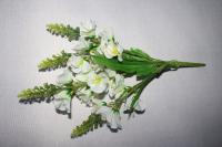 China Artificial Flowers UV Resistant 30cm Silk Rose Bouquet for Home Wedding Decoration for sale