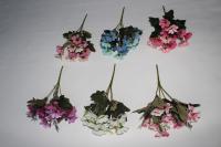 China Artificial Flowers UV Resistant Faux Silk Floral Arrangements for Home Decor 12 Stems for sale