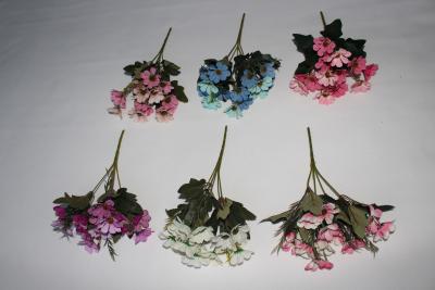 China Artificial Flowers UV Resistant Faux Silk Floral Arrangements for Home Decor 12 Stems for sale