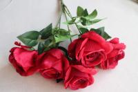 China Artificial Flowers UV Resistant Faux Silk Floral Arrangement 12 Stems 24 Inch for sale