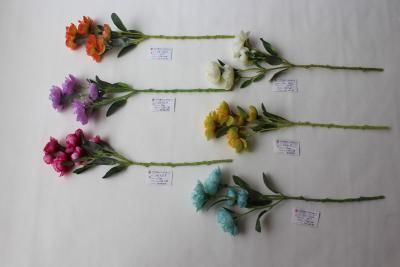 China Artificial Flowers UV Resistant 30cm Silk Rose Bouquet for Home Decoration for sale