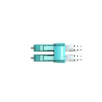 China Compact Design LC Fiber Optic Connector Duplex Plastic / Metal Housing for sale