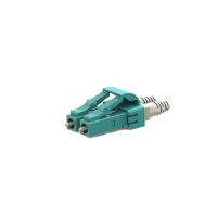 China Compact Design LC Fiber Optic Connector Duplex Plastic / Metal Housing for sale