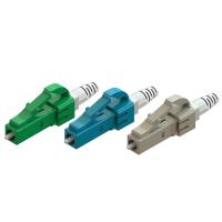 China Duplex LC UPC Connector 3mm Beige Multimode Fiber Connector kits with ceramic ferrule for sale