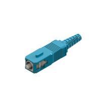 China SC Short Boot Optic Fiber Connector Om3 With Multimode Fiber Type for sale
