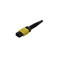 China MPO Optical Fiber Connector Ends For Jumper  With Variety Colors In Boot for sale