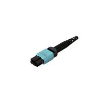 China Low Insertion Loss MPO Fiber Optic Connector 3.0 60mm 12/16/24 Cores Male Female for sale
