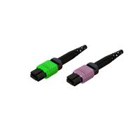 China MPO Optical Fiber Connector Ends For Jumper  With Variety Colors In Boot for sale