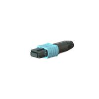 China 43mm 16 Cores Mini MPO Fiber Optic Connector For Pigtail Fiber With Ceramic Ferrule for sale
