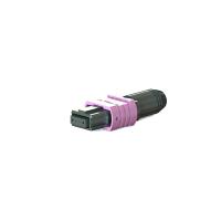 China Mini MPO Fiber Optic Connector 36mm Length 12/16/24 Cores Male / Female Options for sale