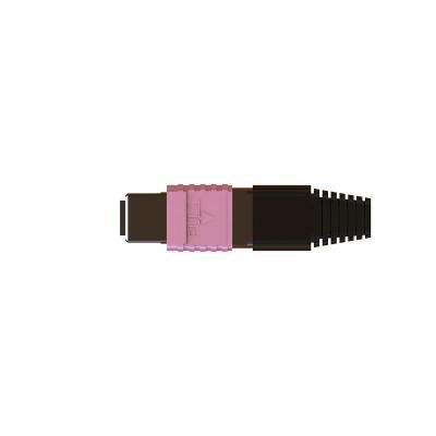 China MPO MTP Connector With Jacked Ribbon Boot 3.0mm 12 core connector OM4 meganta for sale