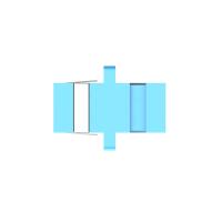 China Flange SC Fiber Optic Adapter Panel With Black Blue Green And Aqua Color Options for sale