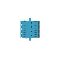 China Quad Fiber Optic Adapters LC Couplers With Flange For Optimal Performance for sale