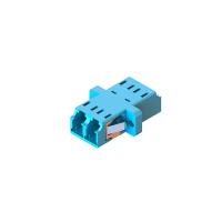 China Flange Duplex Fiber Optic Bulkhead Conenctor LC To ST Fiber Adapter for sale