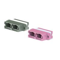 China Duplex Adapter MPO With Flange Fiber Optic Adapters Key Up And Key Up Version for sale