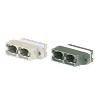 China Duplex Adapter MPO With Flange Fiber Optic Adapters Key Up And Key Up Version for sale