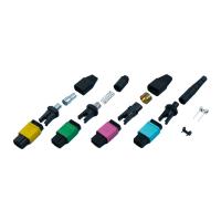 China High Precision Interchangeable MPO Connector 2.0mm Rare Ribbon Boot Agua 125um for sale