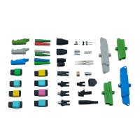 China 16 24 Cores MPO Connector 3.0mm Boot Multimode mTP Optical Fiber Conenctor Kits for sale