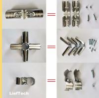 China simple structure Chrome Plated Pipe Connectors Steel Tubing Fittings for 28mm pipe for sale