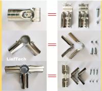 China T Shape Vertical Chrome Tubing And Fittings Joint Connector for sale