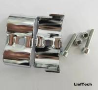 China CRS Cold Rolled Steel Double Pipe Connector For 28mm Dia Chrome Pipe for sale