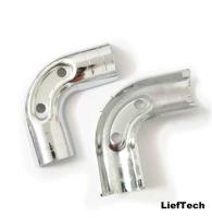 China Flexible Chrome Plated Pipe Connectors Chrome Pipe Elbow 90 Degree for sale