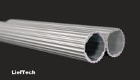 China Thickness 1.2mm Aluminium Alloy Pipe Roller Shaft Corrugated Aluminum Tube for sale