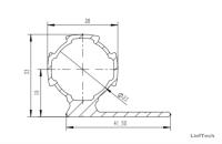 China 1.2mm Thickness Aluminium Alloy Pipe International Standard Size for sale