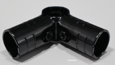 China L Type Metal Pipe Connectors Metal Tube Joints For 28mm Pipe for sale