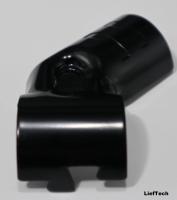 China direct Metal Pipe Connectors 45 Degree Structural Steel Material for sale