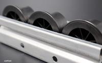 China flow racking Steel Roller Track Standard Type 40 Retain Edge Wheel for sale