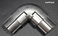 China Silver Aluminium Pipe Connectors Internal Aluminum Corner Connector for sale