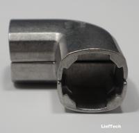 China Karakuri System Connector Aluminium Tube Joints 180 Degree External Rotary for sale